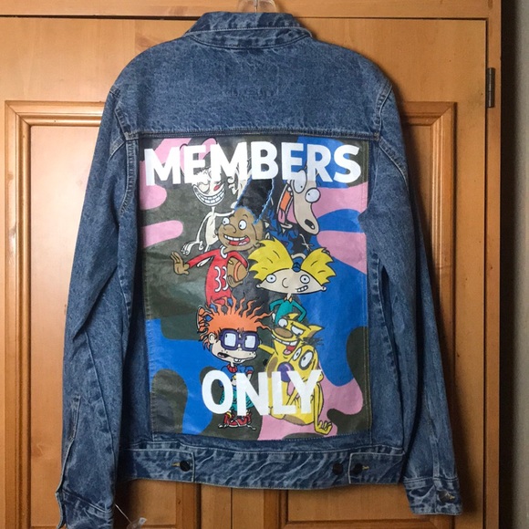Members Only | Jackets & Coats | Members Only Sz M Graphic Mural ...